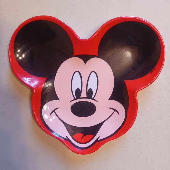 Disney | Kitchen | Mickey Mouse Disney Plastic Head Shaped Plate ...